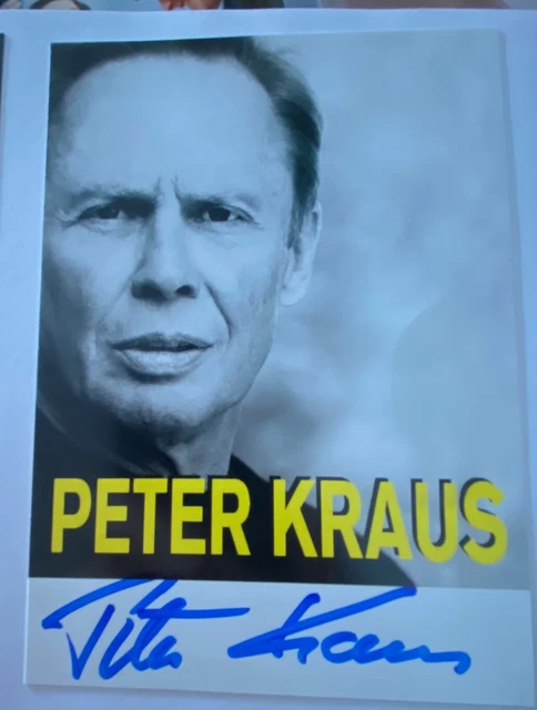 100% ORIGINAL AUTOGRAMM Autograph Karte handsigniert Peter Kraus (101 ...