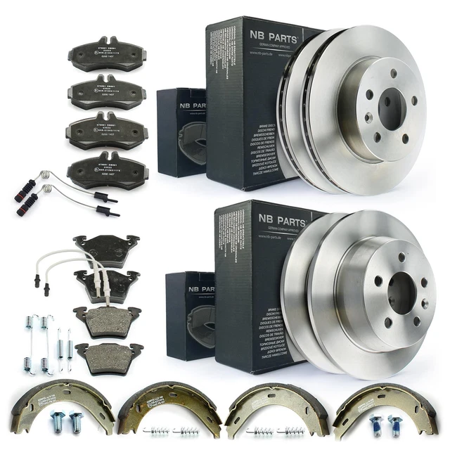 BREMSSCHEIBEN BREMSBELÄGE HANDBREMSE vorne hinten für Mercedes-Benz Vito V 638 EUR 136,92 ...