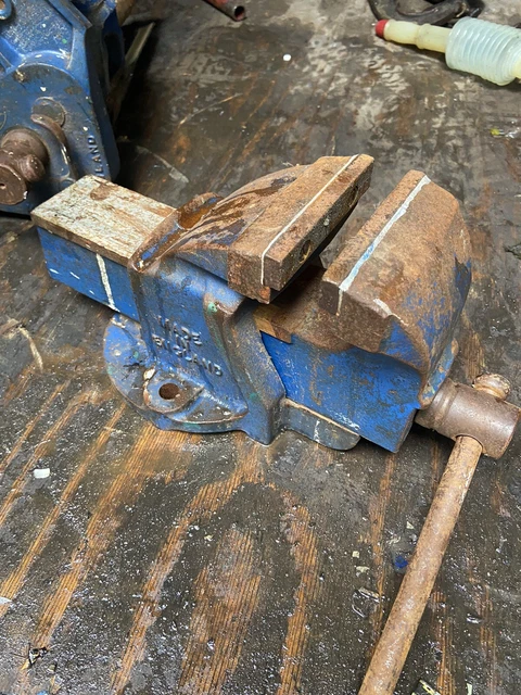 VINTAGE RECORD NO. 3, Made in England, Metal Engineers Bench Vice £37.00 - PicClick UK