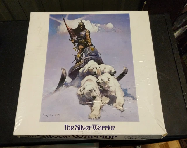 1971 RARE FANTASTIC Art Frank Frazetta The Silver Warrior 551 Pc Jigsaw ...