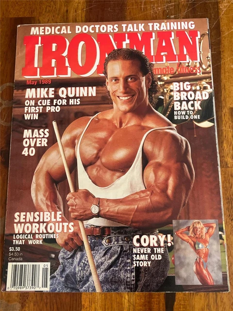 IRONMAN BODYBUILDING MUSCLE fitness magazine MIKE QUINN/Cory Everson 5 ...