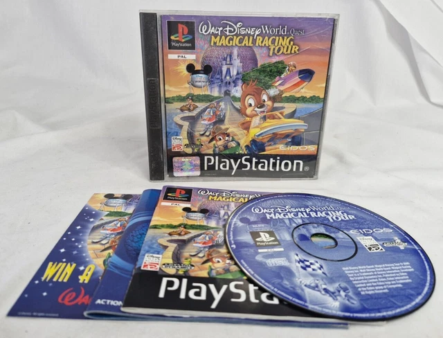 WALT DISNEY WORLD Quest Magical Racing Tour Sony Playstation One PS1 ...
