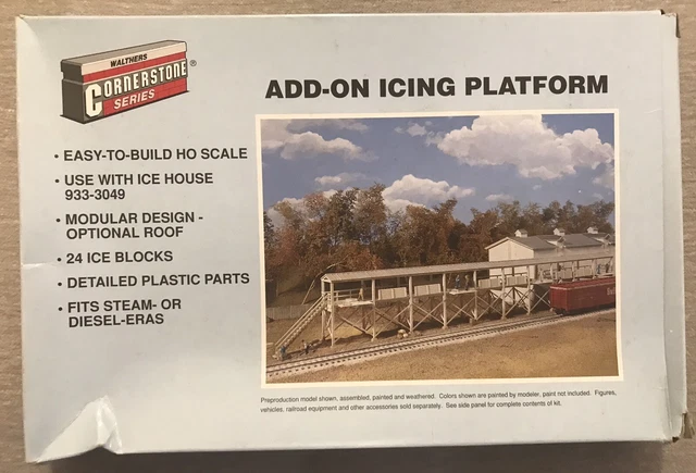 WALTHERS CORNERSTONE ADD-ON Icing Platform HO Scale Structure Model Kit ...
