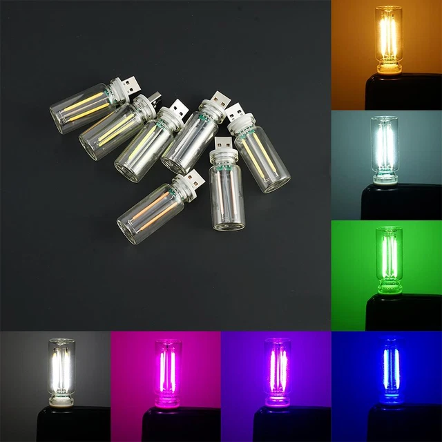 PORTABLE USB PLUG-IN LED Mini Night Car Atmosphere Light Mobile Lights Lamp V2 £4.19 - PicClick UK