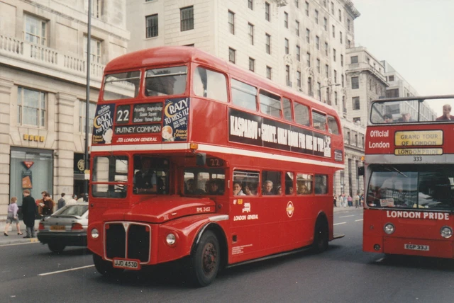 LONDON BUS PHOTO - RML2453 (AF) route 22 £0.75 - PicClick UK