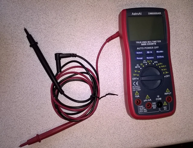 ASTROAI DM6000AR DIGITAL Multimeter. True-RMS 6000 Counts £12.99 ...