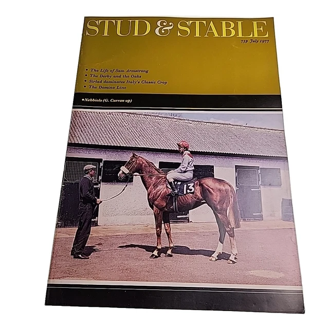 STUD & STABLE Magazine V16 N7 July 1977 Horse Horseracing Mag Book £15. ...