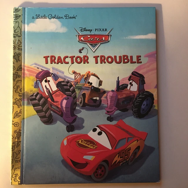 A LITTLE GOLDEN Book Disney Pixar Cars Movie Tractor Trouble 2011 Frank ...