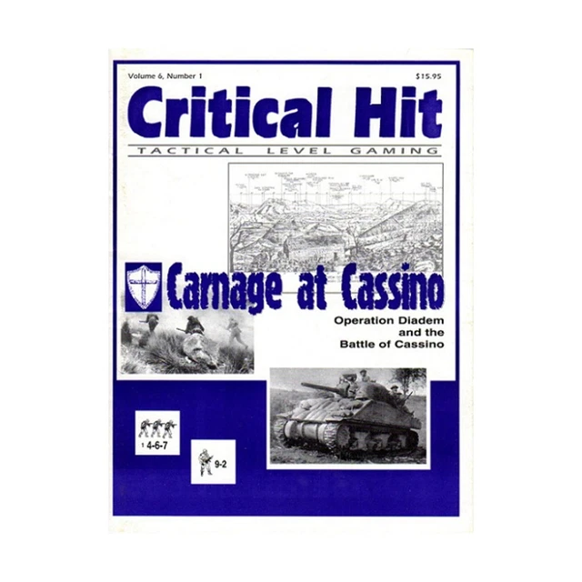 CRITICAL HIT ASL Mag Vol. 6, #1 "Carnage at Cassino" Mag VG+ $15.95 ...