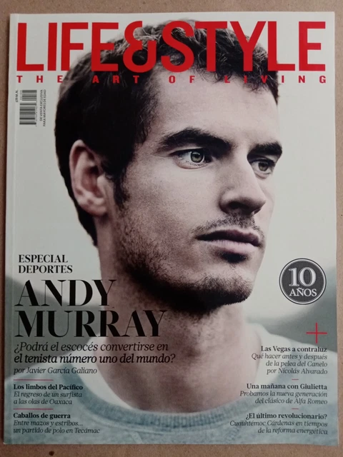 ANDY MURRAY LIFE & Tyle Mexican Magazine Mexico Spanish September 2013 ...