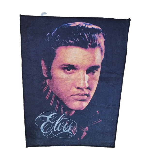 ELVIS PRESLEY PRINT On Cotton Fabric With Lined Backing Vintage £16.00 ...