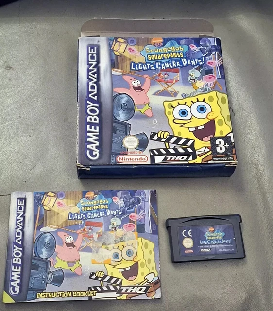 SPONGEBOB: LIGHTS, CAMERA, Pants! - GameBoy Advance GBA Boxed Complete CIB £10.00 - PicClick UK