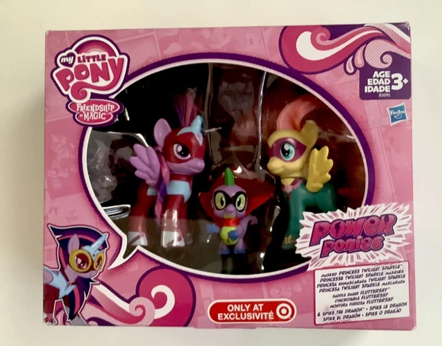 MY LITTLE PONY Power Ponies Princess Twilight Fluttershy Spike Target ...
