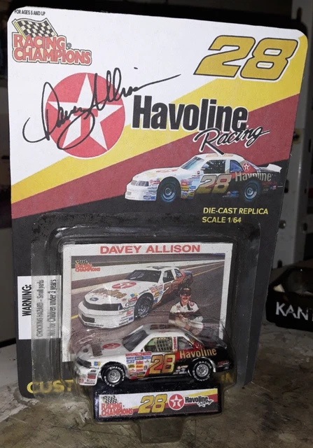 DIECAST RACING CHAMPIONS Davey Allison#28 Havoline 1987 (Custom made ...
