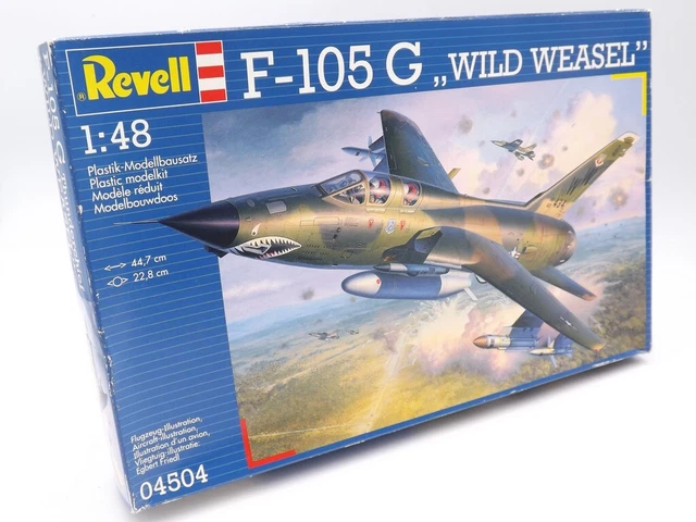 REVELL 04504 F-105G Wild Weasel Bausatz Flugzeug Modell 1:48 in OVP ...