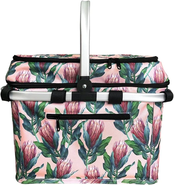 4 PERSON INSULATED Picnic Basket - Protea $85.77 - PicClick AU