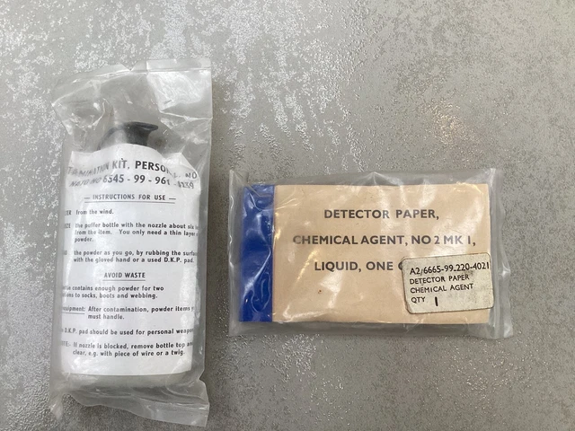 British Army Nbc Detection And Decontamination Kit Unissued £999 Picclick Uk