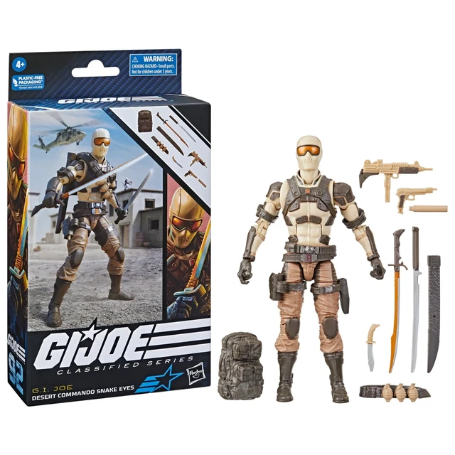 G.I. MODELLINO JOE Classified Series Desert Commando Snake Eyes 6" EUR ...