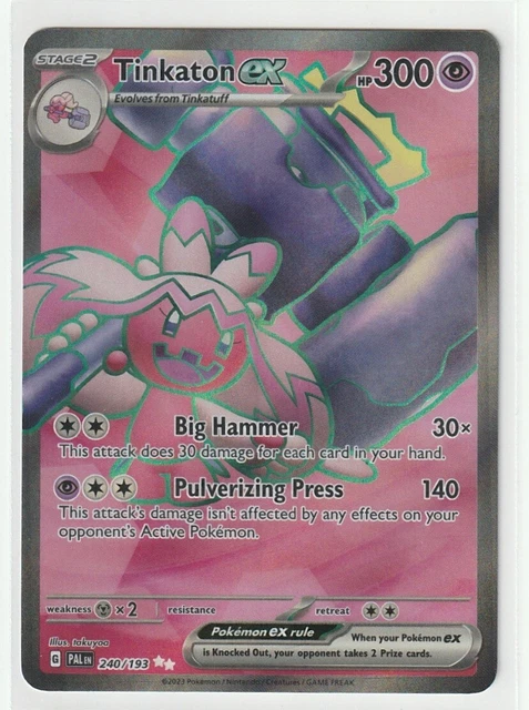 POKÉMON TCG TINKATON ex Scarlet & Violet - Paldea Evolved 240/193 Holo ...