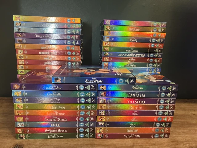 DISNEY CLASSICS DVD Collection With O-ring Slip Cover Sleeves ...