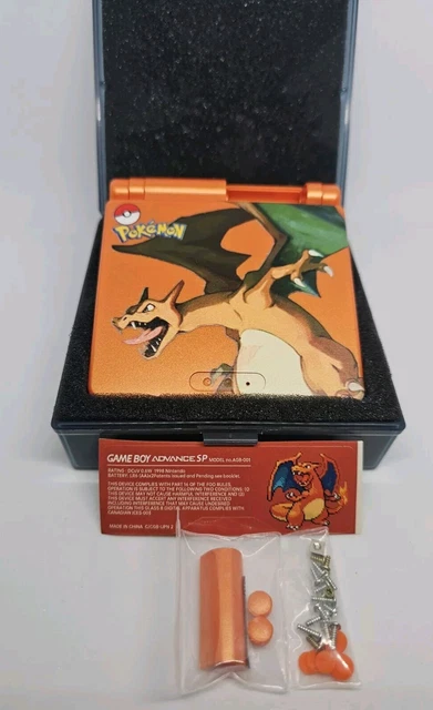 NINTENDO GAME BOY Advance SP Charizard Shell And Custom Box £37.99 - PicClick UK