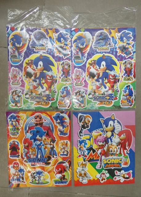 4 PLANCHES DE stickers Sonic Mania the Hedgehog autocollant EUR 9,99 ...