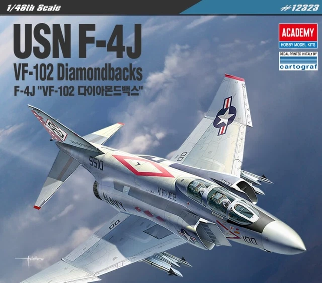 ACADEMY 1/48 USN F-4J VF-102 Diamondbacks Military Plastic Scale Model Kit EUR 55,74 - PicClick FR