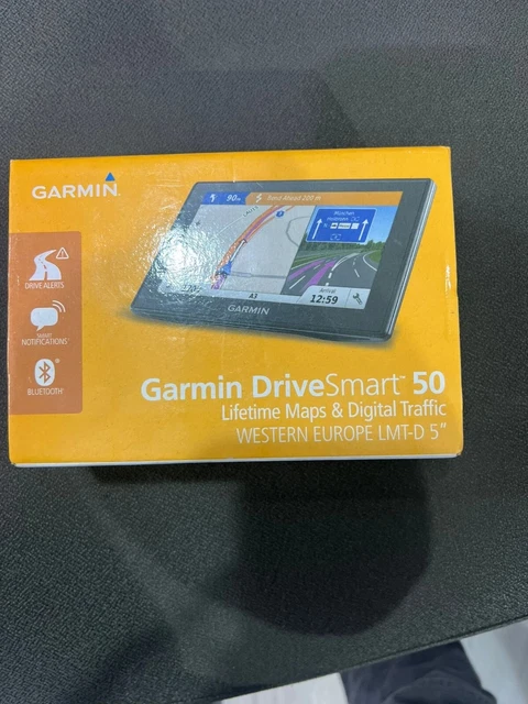 GARMIN DRIVE 50 SATNAV Satellite Navigation Full Europe Lifetime Maps 5 ...