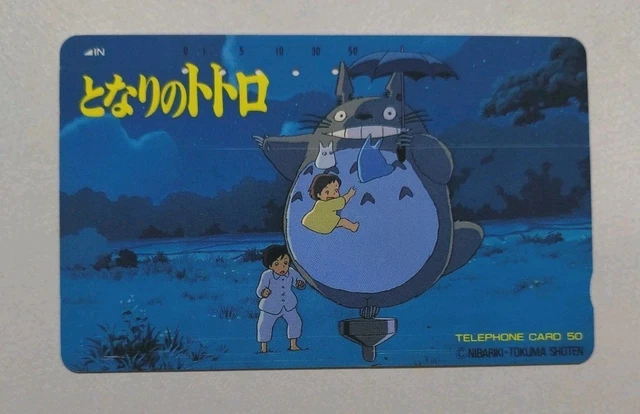STUDIO GHIBLI MY Neighbor Totoro Telephone Card Japan 3.3 x 2.2 inch £ ...