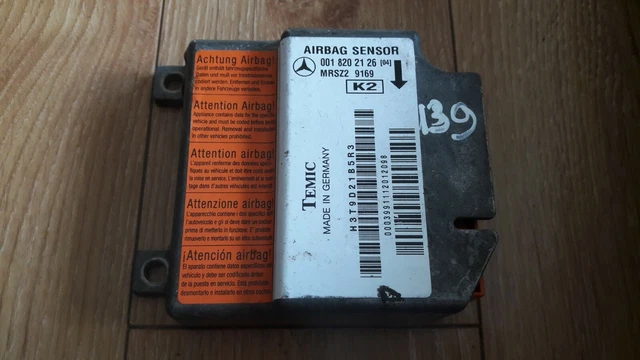 MERCEDES-BENZ W202 AIRBAG Control Module Unit Ecu 0018202126 #139 £30. ...