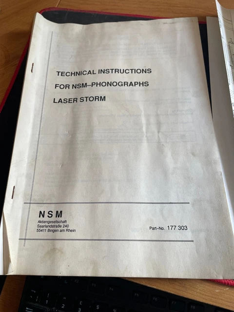 NSM CD JUKEBOX Original Technical Manual From Laser Storm £19.99 ...