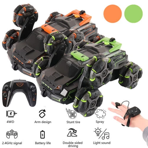 RC STUNT CAR Remote Controlled Car with Hand Control 4WD Kids Car Toy £ ...