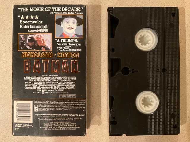 BATMAN (VHS, 1989) Michael Keaton, Jack Nicholson, Kim Basinger £7.11 ...