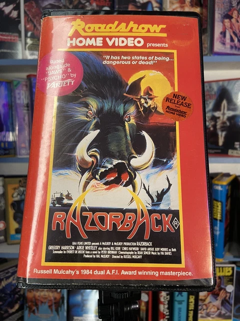 RAZORBACK VHS ROADSHOW Original Release Big Box Clamshell Ausploitation ...