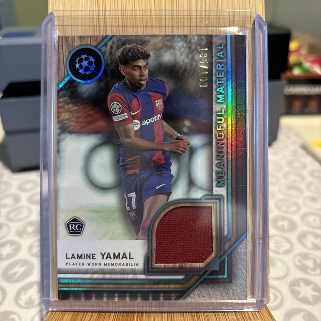 2023-24 COLLEZIONE MUSEO Topps Lamine Yamal RC RELIC 128/199 Barcellona ...