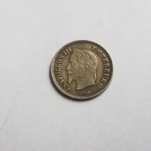 20 CENTIMES NAPOLÉON III tête Laurée Grand Module Argent 1867 BB(Strasbourg) SUP EUR 16,50 ...