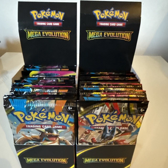 2X POKÉMON TCG Mega Evolution Booster Half Box -Box Is Not Sealed 36 ...
