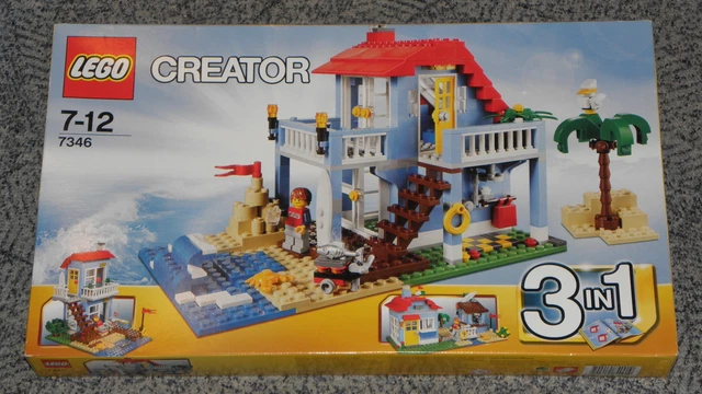 LEGO CREATOR 7346 STRANDHAUS umbaubar Haus mit Strandhütte od ...