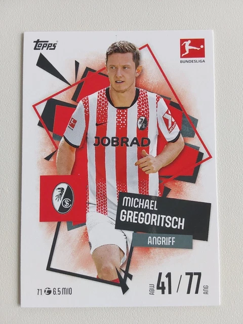 TOPPS MATCH ATTAX Bundesliga 2025-26 Michael Gregoritsch Nr. 71 SC ...