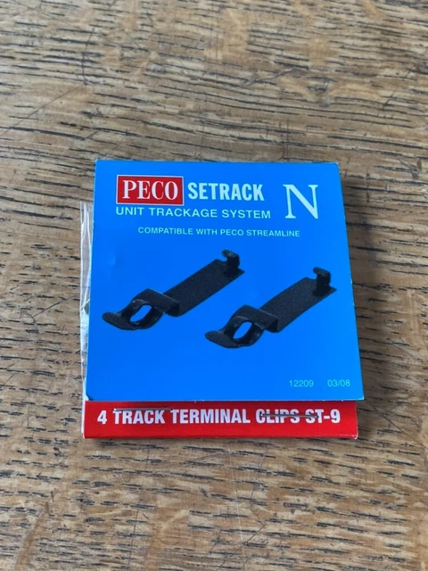 PECO N GAUGE 4 Track Terminal Clips St-9 Unopened Setrack Model Railway ...