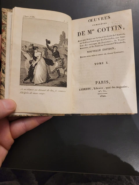 RARE COTTIN SOPHIE, oeuvres complètes, 12 tomes en 8 volumes, 1820 ...