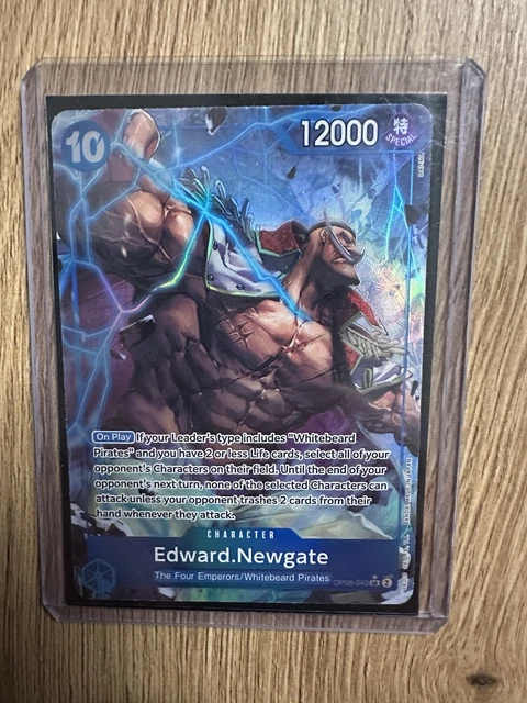 ONE PIECE TCG Edward Newgate OP08-043 V.2 Alt Art SR Englisch NM Boosterfrisch EUR 7,00 ...