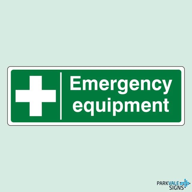 EMERGENCY EQUIPMENT SIGNS £1.95 - PicClick UK