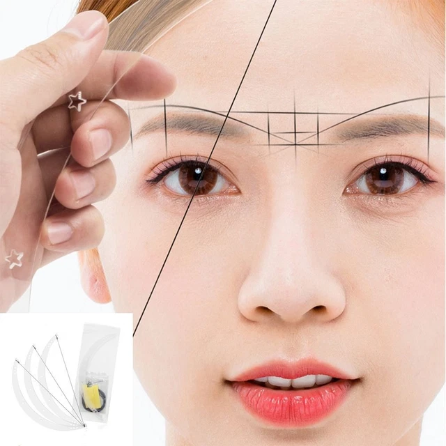 AUXILIARY LINE DRAWING Embroidery Positioning Ruler Eyebrow Ruler ...