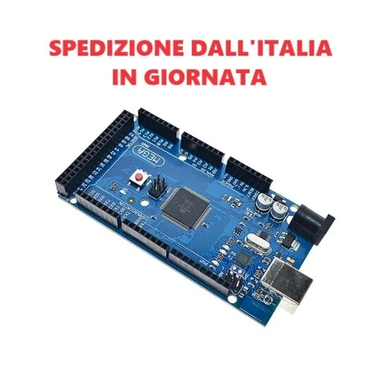 SCHEDA MEGA 2560 R3 Module ATMEGA2560-16AU compatibile Arduino MEGA EUR ...