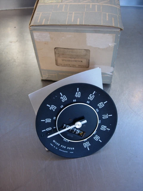 CLASSIC CAR SPEEDO SPEEDOMETER SMITHS SN3409/00 100mph Austin Morris ...