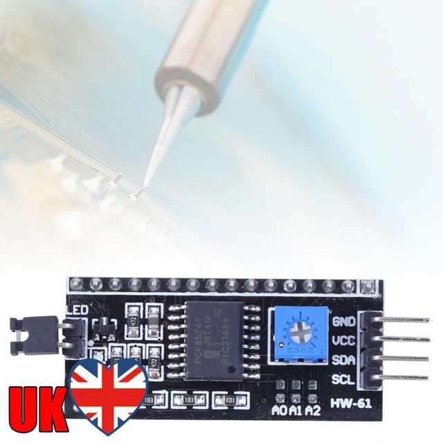 Pcf8574 Iic Serial Interface Adapter Iic I2c Lcd1602 2004 Convenient For Arduino £275 Picclick Uk