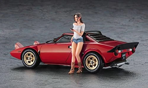 HASEGAWA 1/24 RANCHY Stratos HF Stradle mit italienischen Mädchen Figur ...
