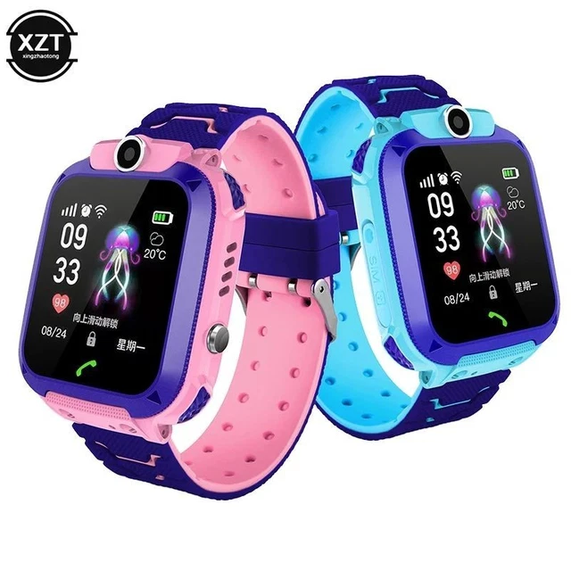 SMARTWATCH BAMBINI TRACKER GPS SOS IP67 Chiamata SIM Orologio Digitale ...