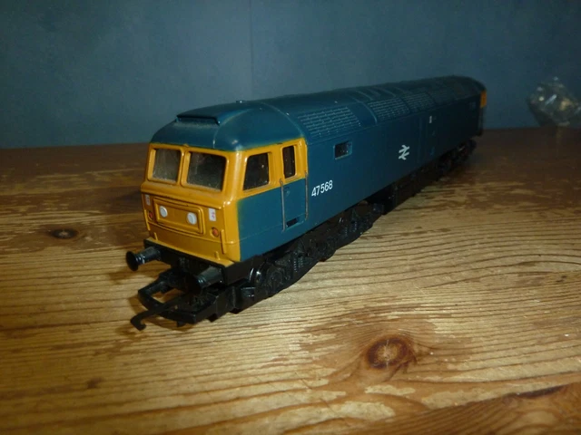 HORNBY BR BLUE class 47 47568 Runner , spares or repair OO gauge £19.04 ...